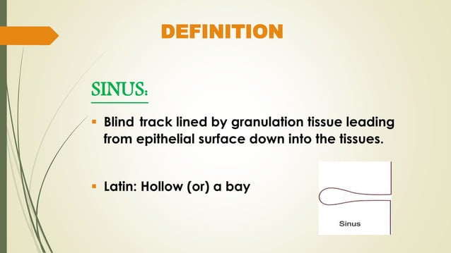 Sinus and fistula | PPTX | Ear, Nose and Throat Conditions | Diseases ...