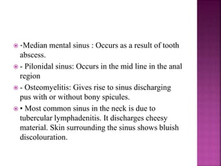 Sinus and fistula | PPTX