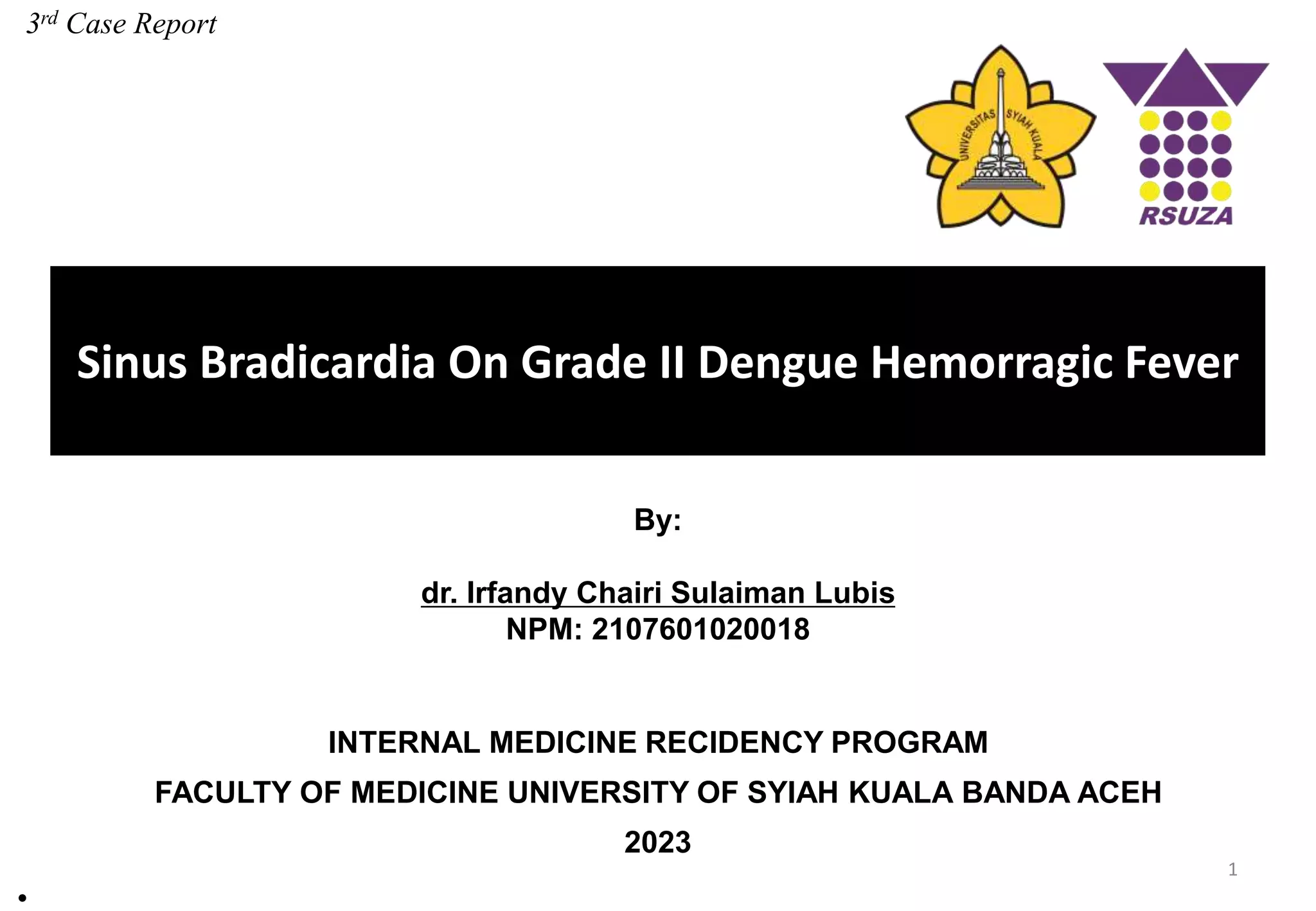Sinus Bradicardia on grade II dengue hemorragic fever.pptx