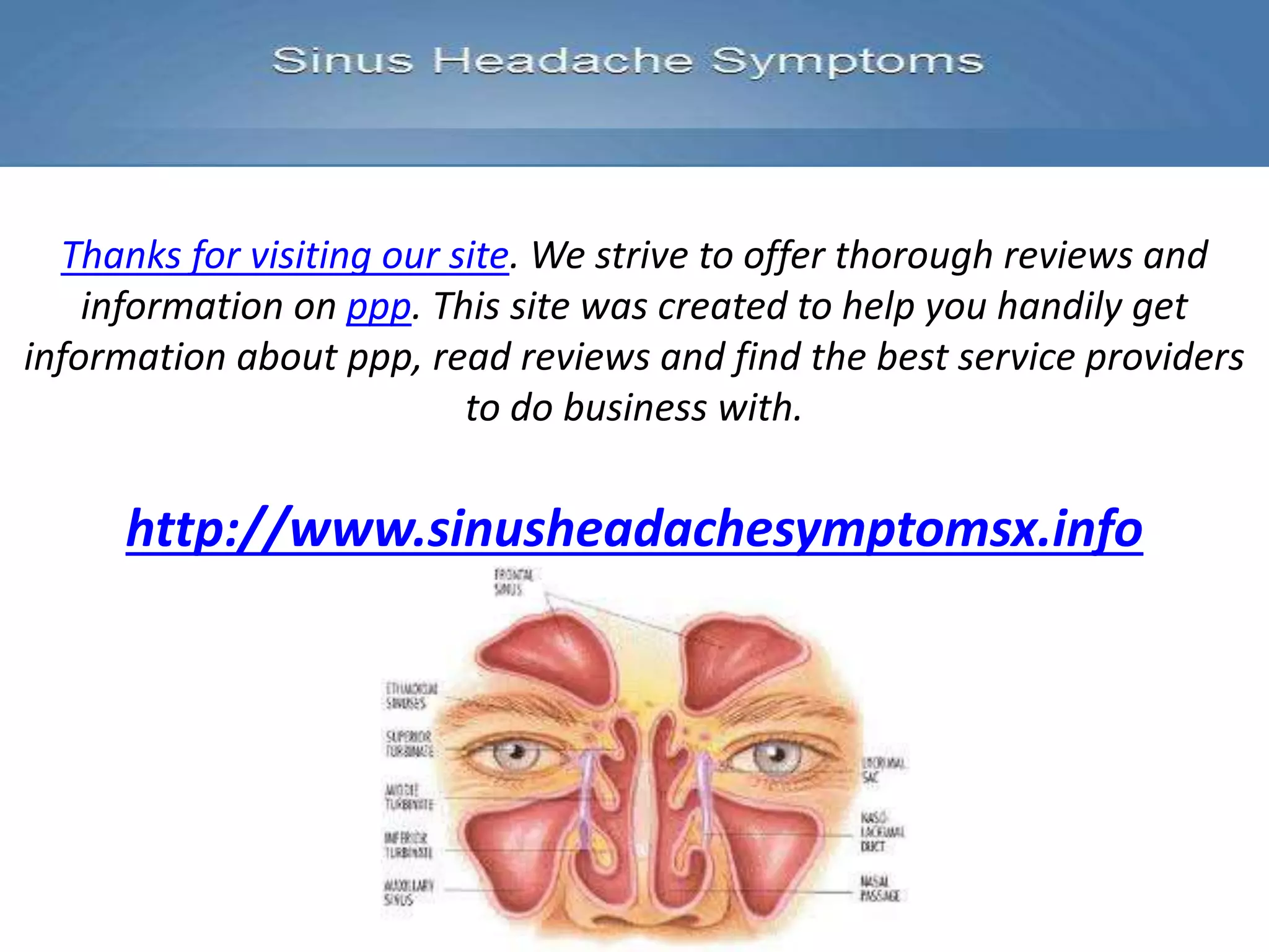 Sinus headache | PPTX