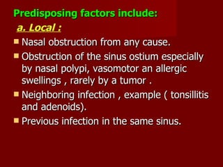 E.N.T 5th year, 4th lecture (Dr. Yousif Chalabi) | PPT