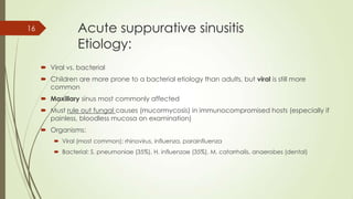 Sinusitis | PPTX