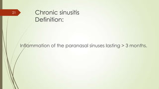 Sinusitis | PPTX