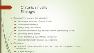 Sinusitis | PPTX
