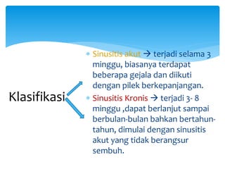 Sinusitis dan Penanganan Fisioterapi | PPTX