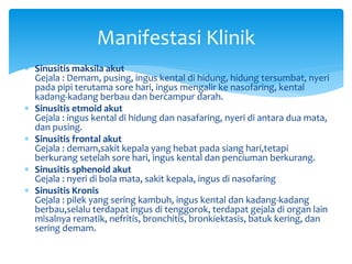 Sinusitis dan Penanganan Fisioterapi | PPTX