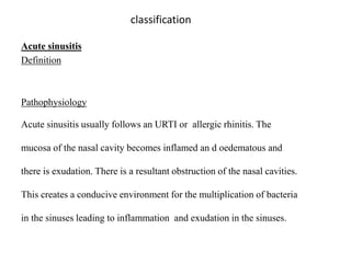 Sinusitis | PPTX