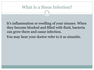 Sinusitis | PPTX | Ear, Nose and Throat Conditions | Diseases and ...