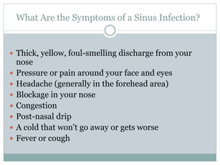 Sinusitis | PPTX | Ear, Nose and Throat Conditions | Diseases and ...