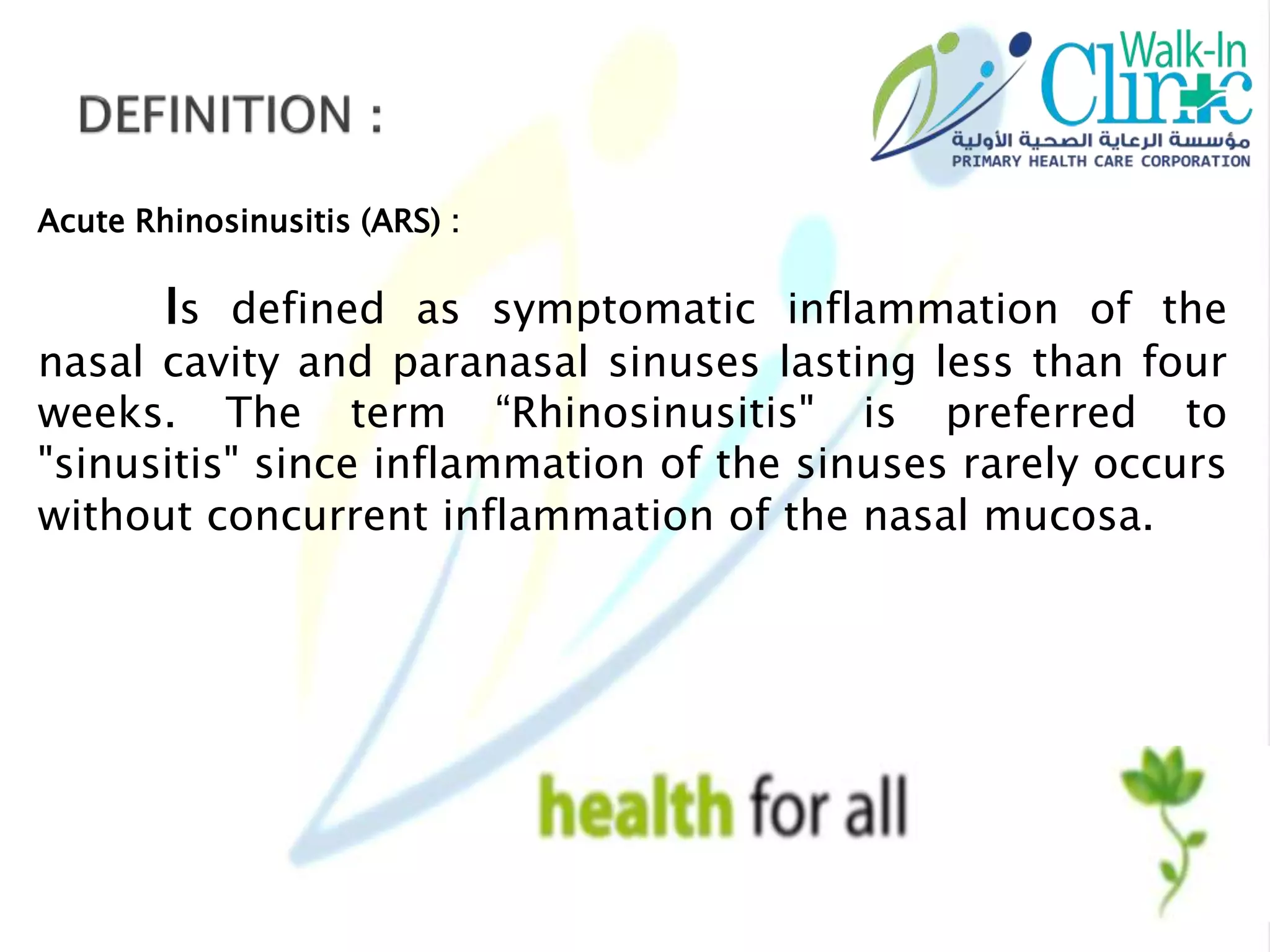 Sinusitis | PPTX