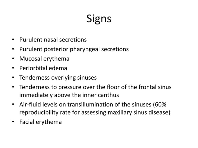 Acute Sinusitis | PPTX | Ear, Nose and Throat Conditions | Diseases and ...