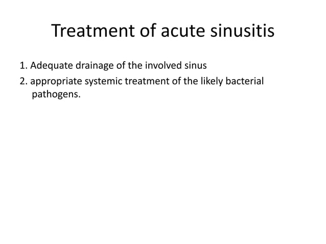 Acute Sinusitis | PPTX | Ear, Nose and Throat Conditions | Diseases and Conditions