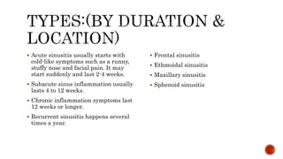 Sinusitis | PPTX