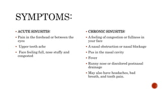 Sinusitis | PPTX