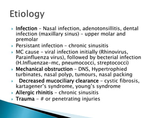 Sinusitis | PPTX