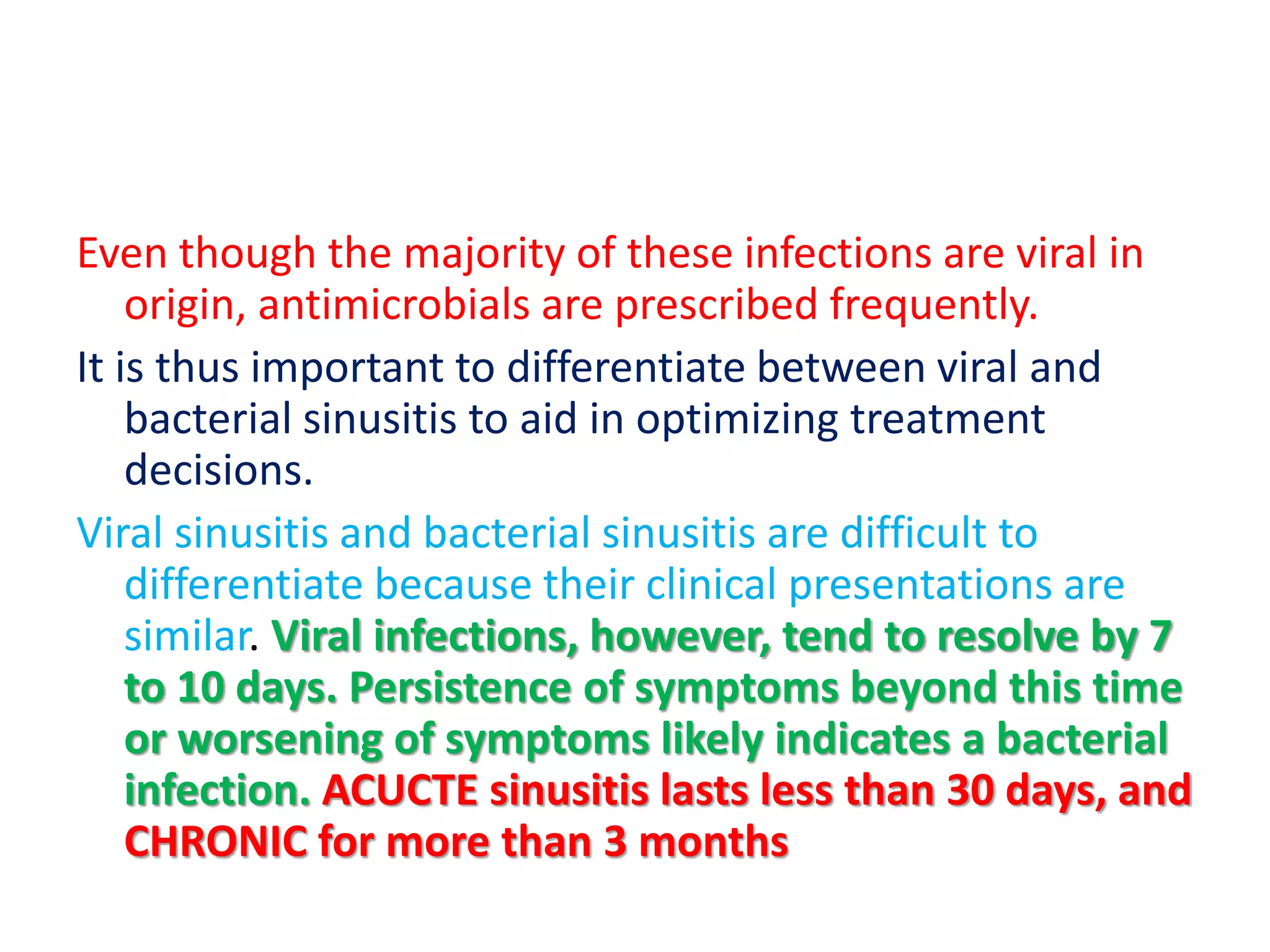 BACTERIAL SINUSITIS - CASE DISCUSSION | PPTX