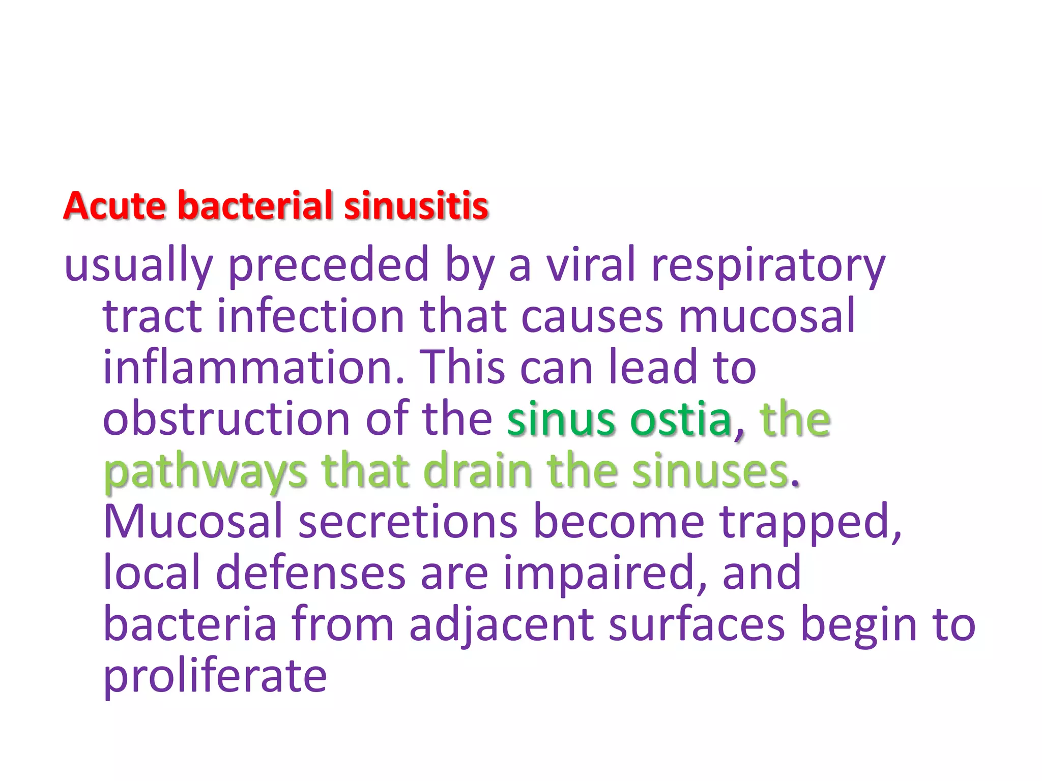 BACTERIAL SINUSITIS - CASE DISCUSSION | PPTX