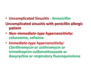 BACTERIAL SINUSITIS - CASE DISCUSSION | PPTX