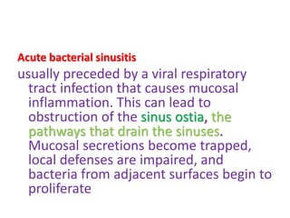 BACTERIAL SINUSITIS - CASE DISCUSSION | PPTX