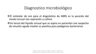 Clase de sinusitis de la materia de medicina interna | PPTX
