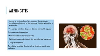 Sinusitis - Inflamación de los senos paranasales | PPTX