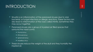 SINUSITIS-2NEW-1.pptx management and pathophysiology | PPTX