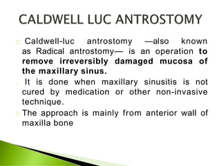 SINUSITIS (1).pptx | Ear, Nose and Throat Conditions | Diseases and ...