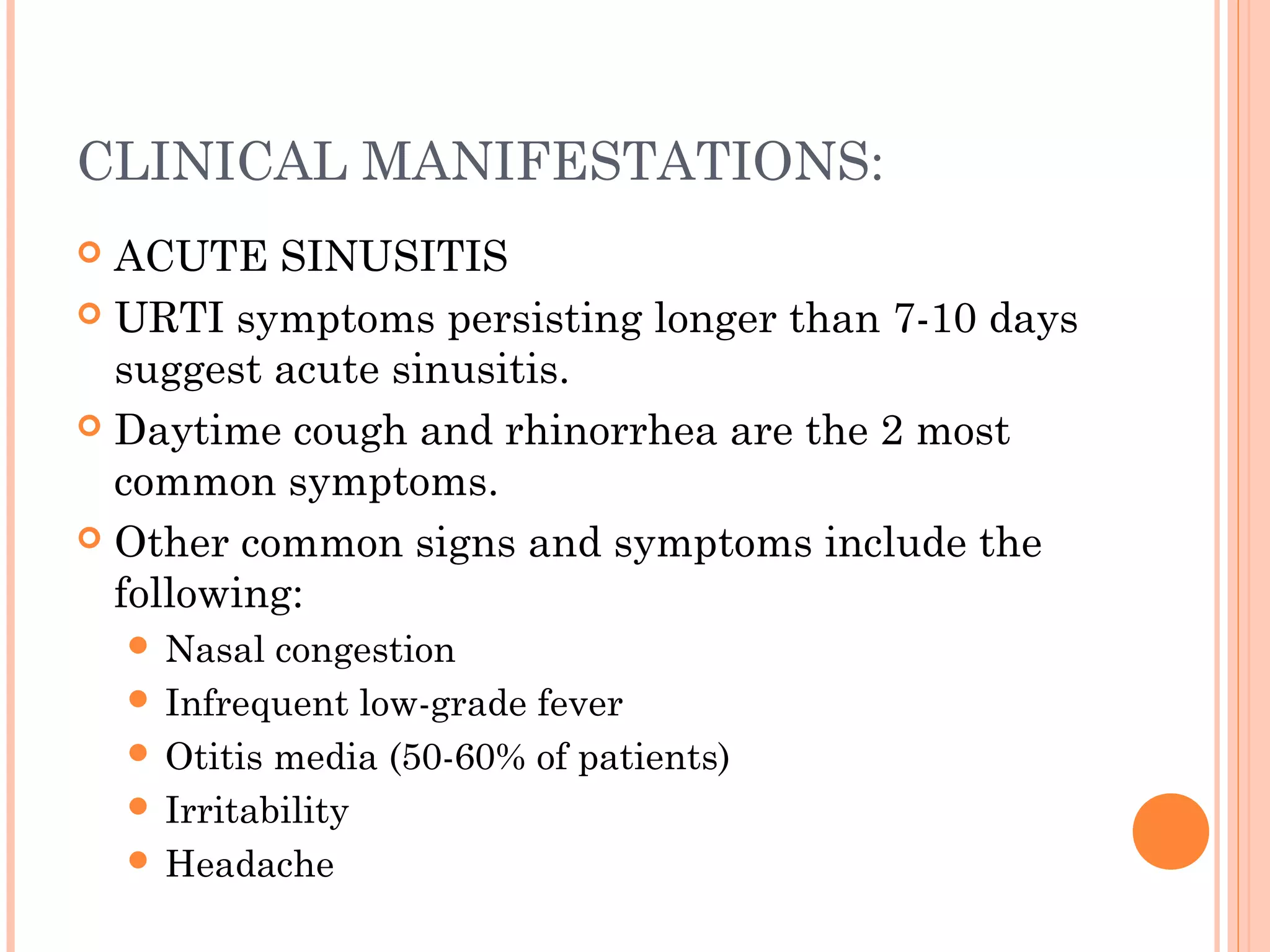 Sinusitis in children | PPT