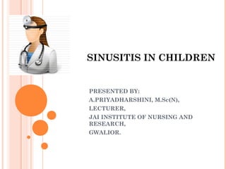 Sinusitis in children | PPT