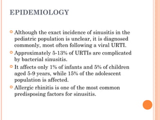 Sinusitis in children | PPT