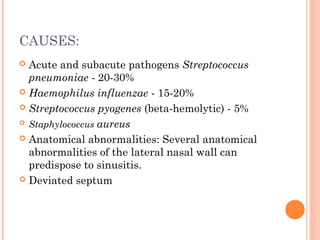 Sinusitis in children | PPT