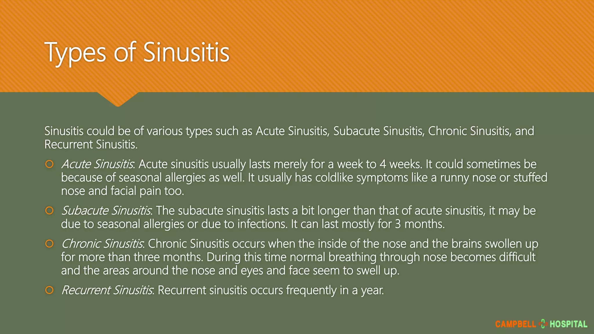 Sinusitis Infection: Causes, Types, Symptoms, Treatments, Prevention ...