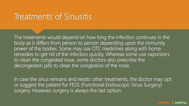 Sinusitis Infection: Causes, Types, Symptoms, Treatments, Prevention ...