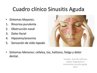Sinusitis otorrino | PPTX