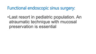 Sinusitis diagnosis and possible treatment.pptx