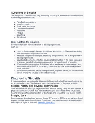Sinusitis What Is It | PDF