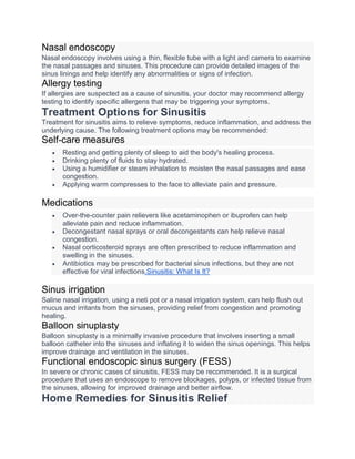 Sinusitis What Is It | PDF