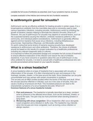 Sinusitis What Is It | PDF