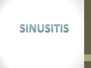 Sinusitis aguda y crónica- rinitis alérgica | PPTX