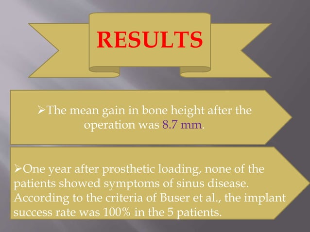 transcrestal sinus lift with implant placement-balloon technique | PPTX ...