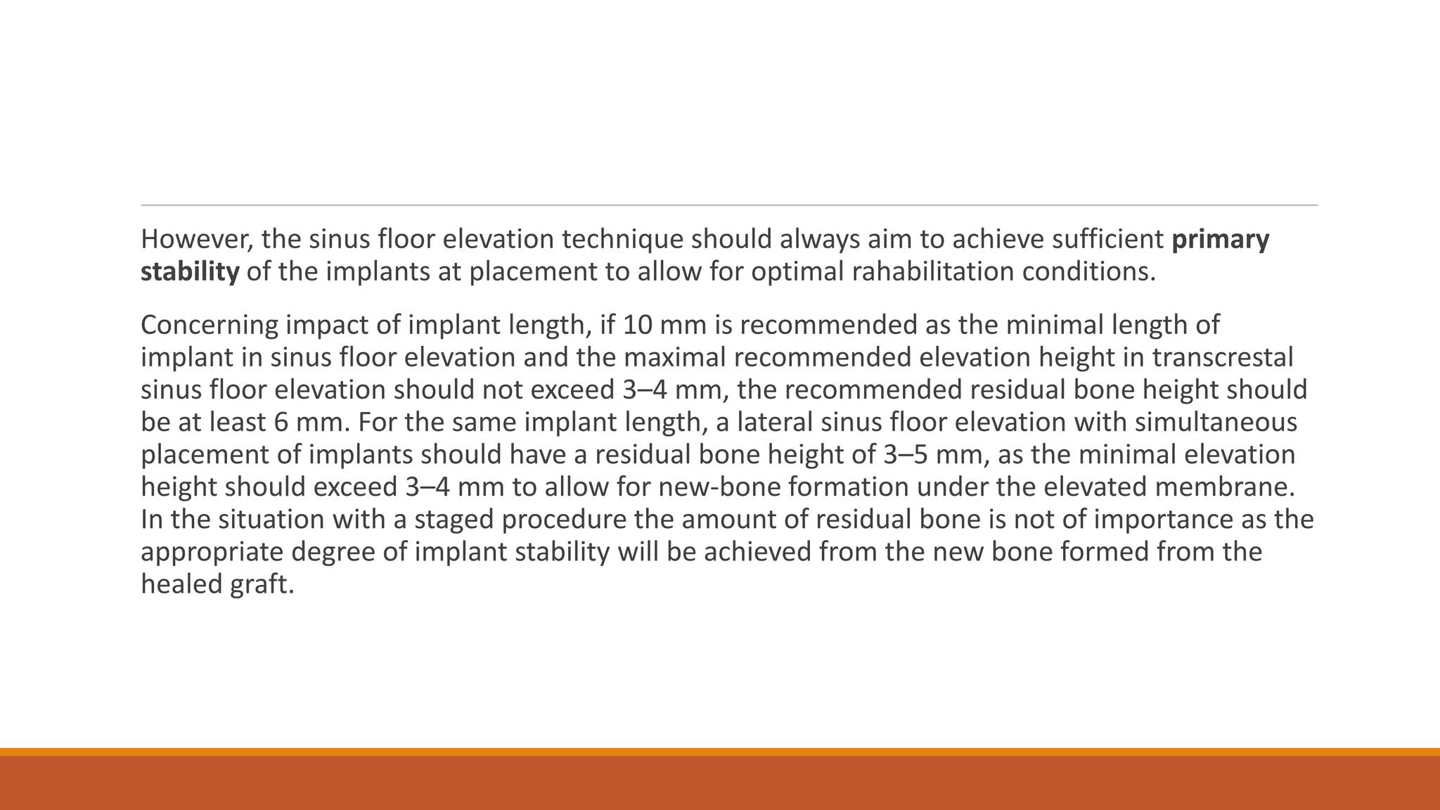 Sinus floor elevation | PPT