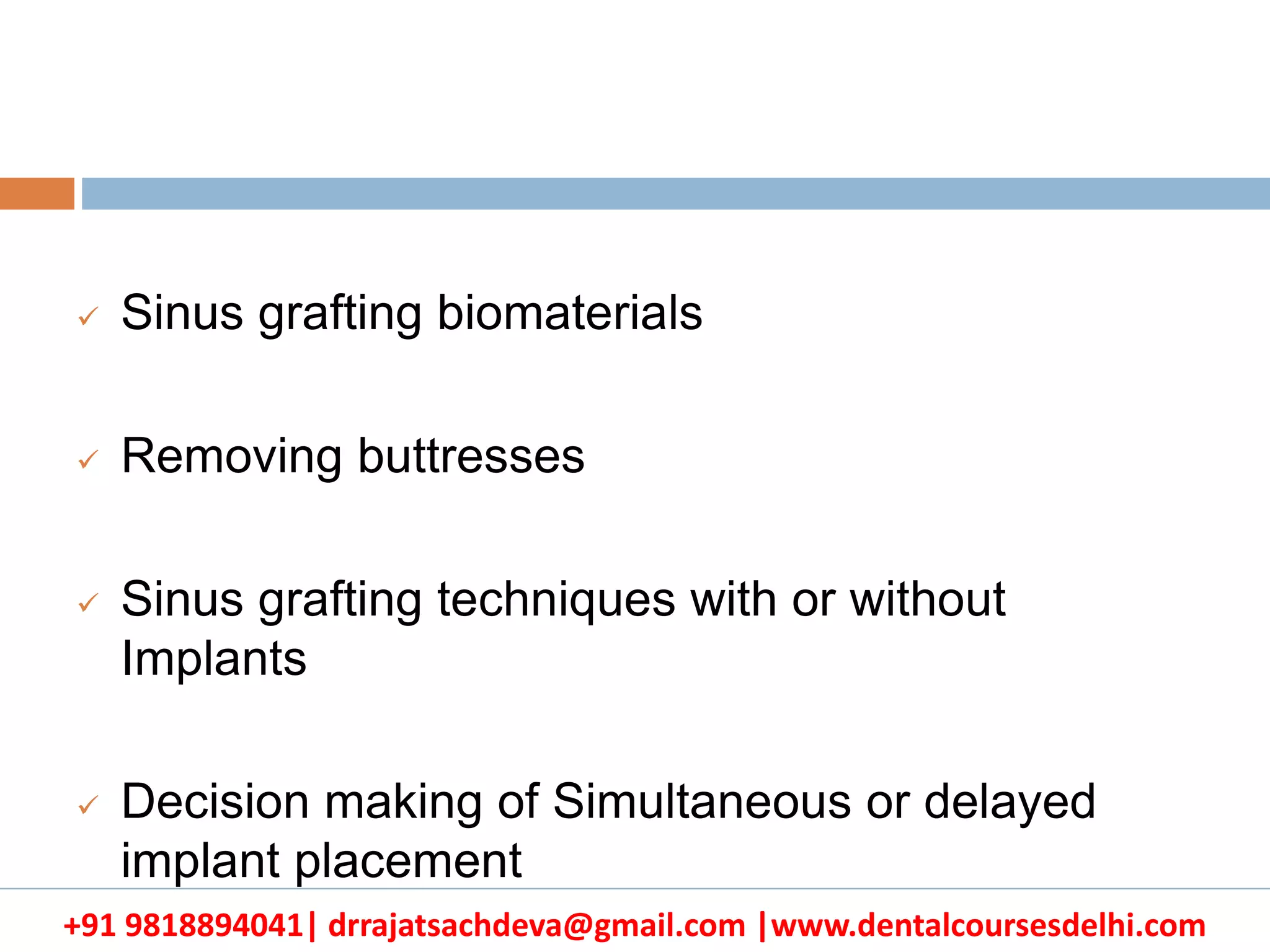 Sinus lift Technique| Direct and Indirect Sinus Lift Technique| | PPTX