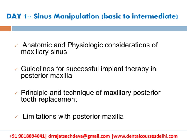 Sinus lift Technique| Direct and Indirect Sinus Lift Technique| | PPTX ...