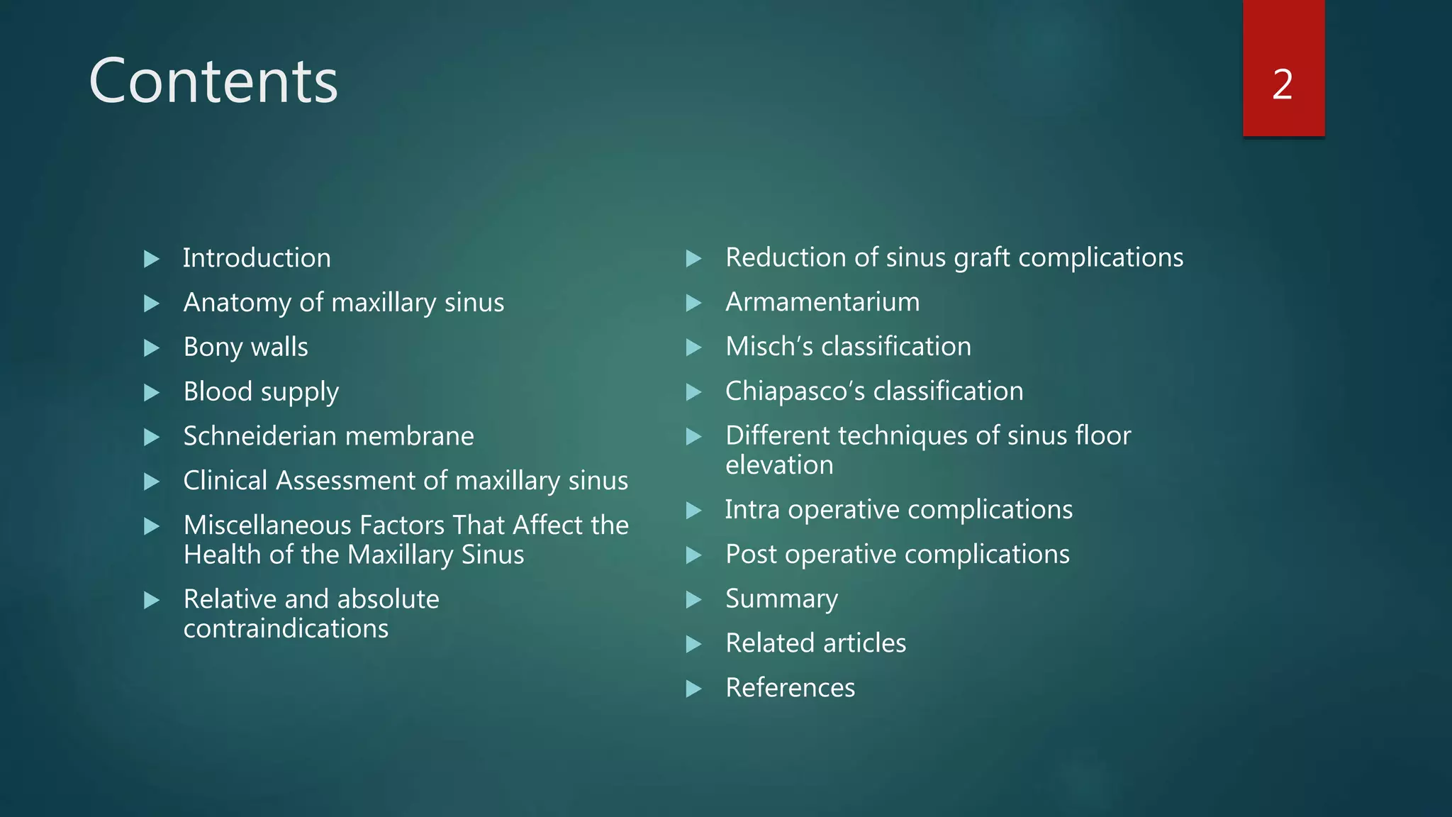Sinus lift procedures. final copy of presentation pptx | PPTX