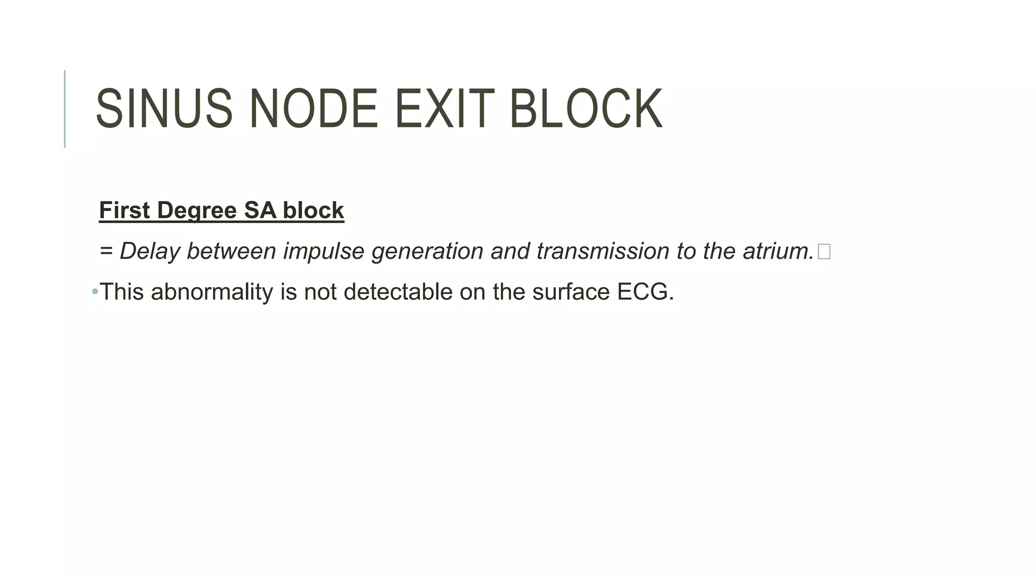 Sinus node dysfunction | PPTX