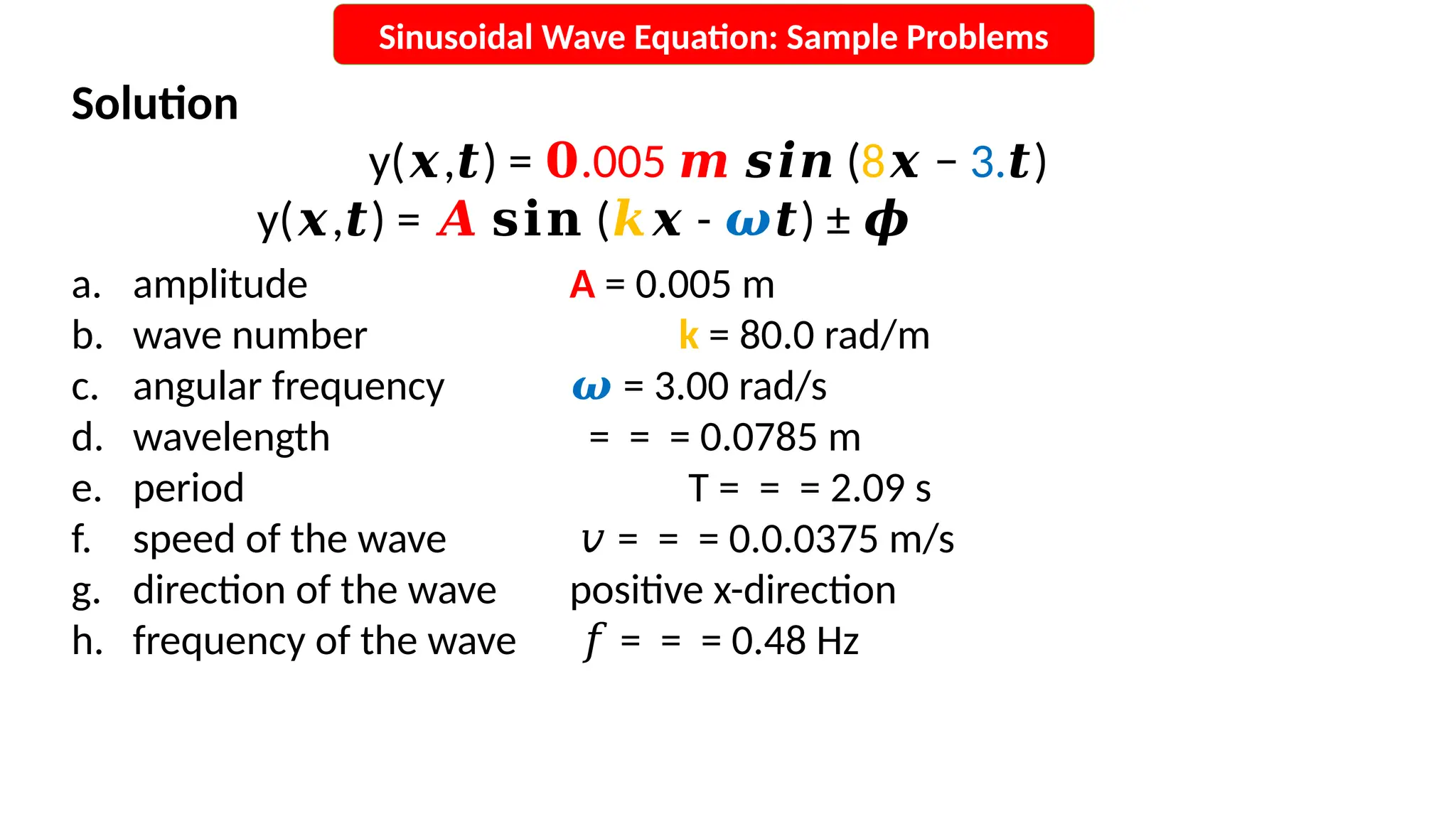 Sinusoidal-Wave-Equation.pptx physics chorba chorba | PPT