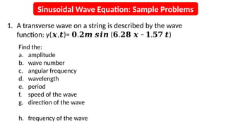 Sinusoidal-Wave-Equation.pptx physics chorba chorba | PPT