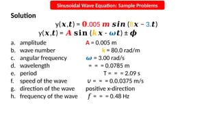 Sinusoidal-Wave-Equation.pptx physics chorba chorba | PPT