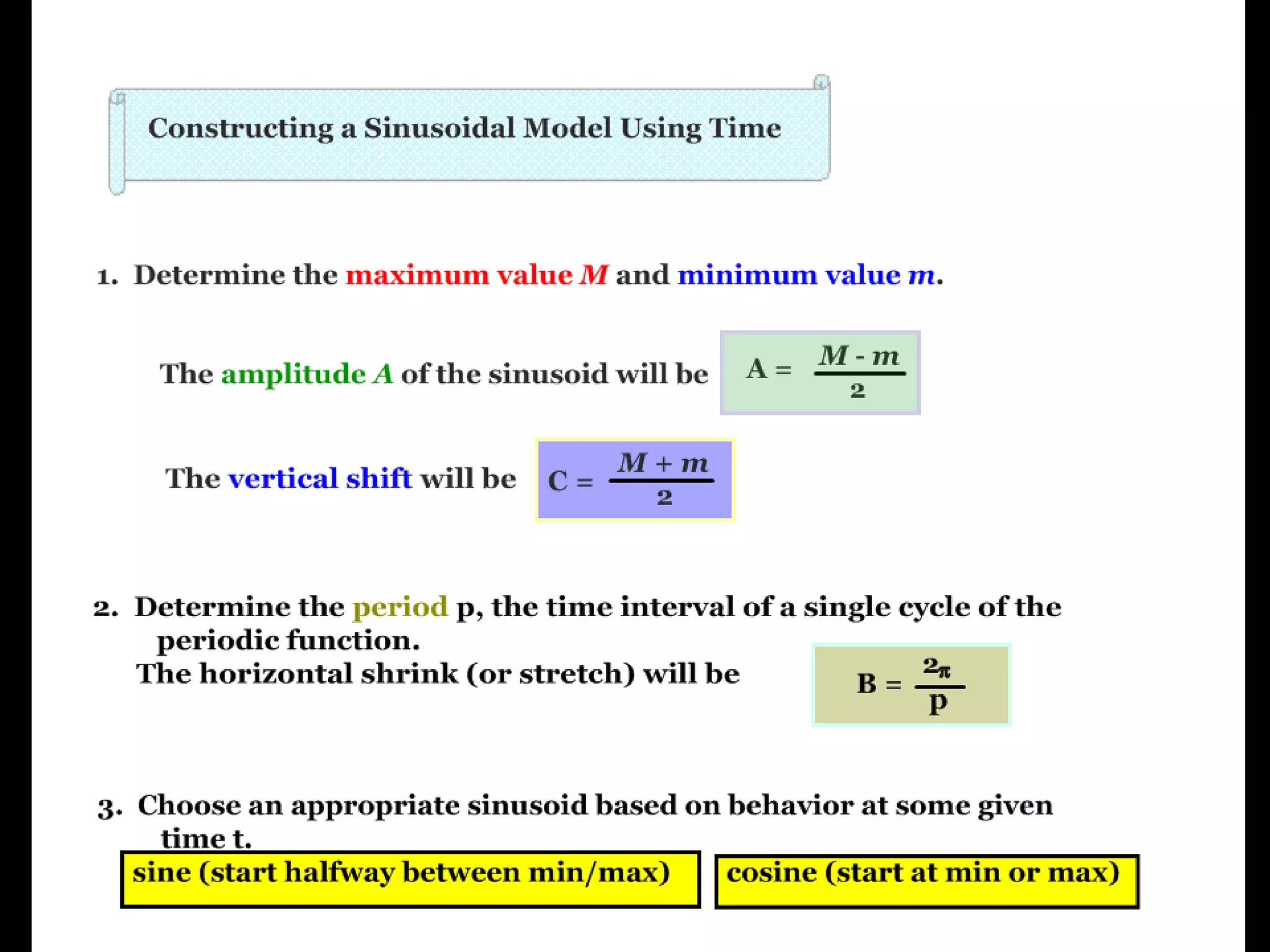 Sinusoidal Word Problem | PPT