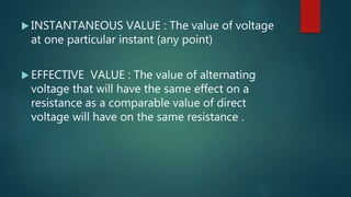 Sinusoidal current | PPTX